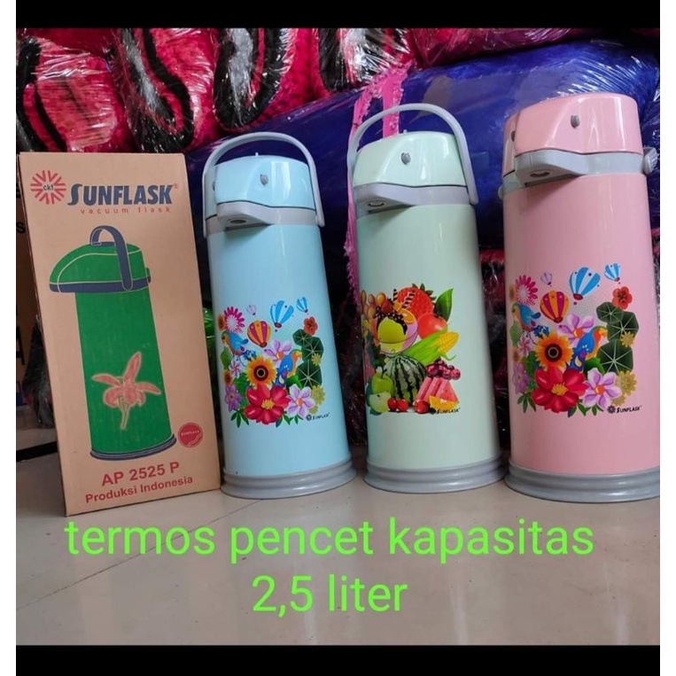Jual Termos air panas pencet 2,5 liter | Shopee Indonesia