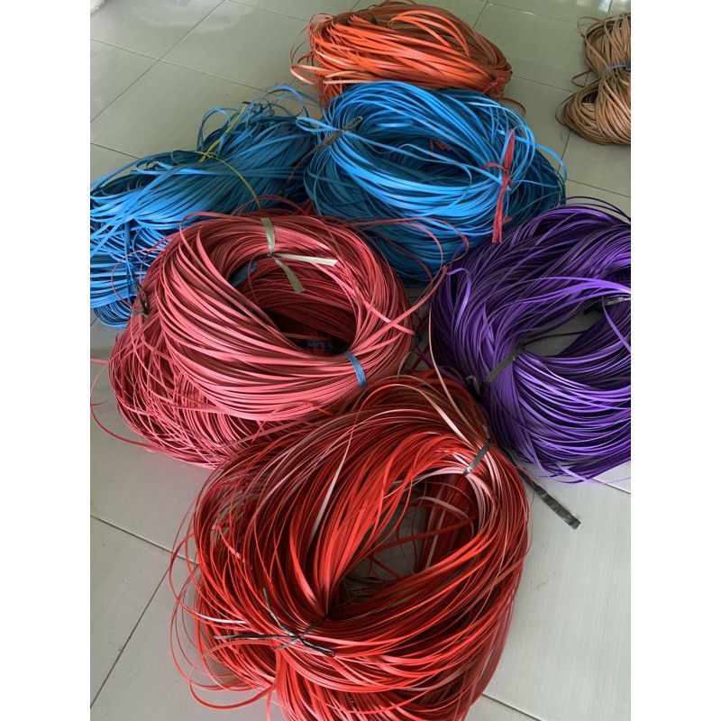 Jual bahan Tali Rotan sintetis rattan harga per 60 meter kokedama ...
