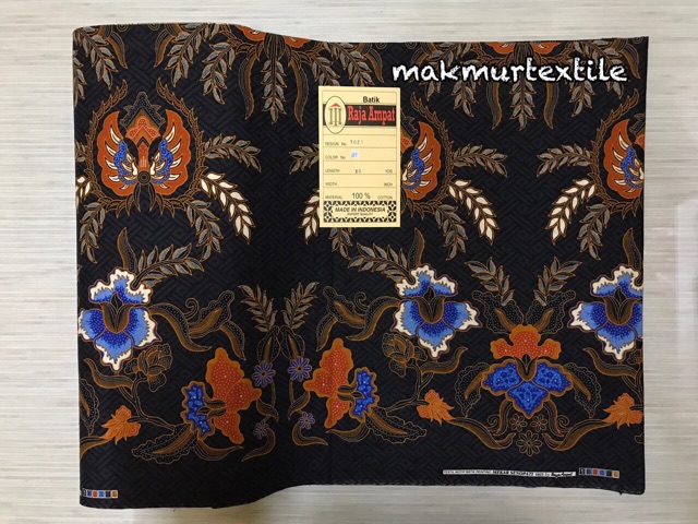Jual Kain batik katun Raja Ampat Mekar Senopati 1021 / batik Raja Ampat ...