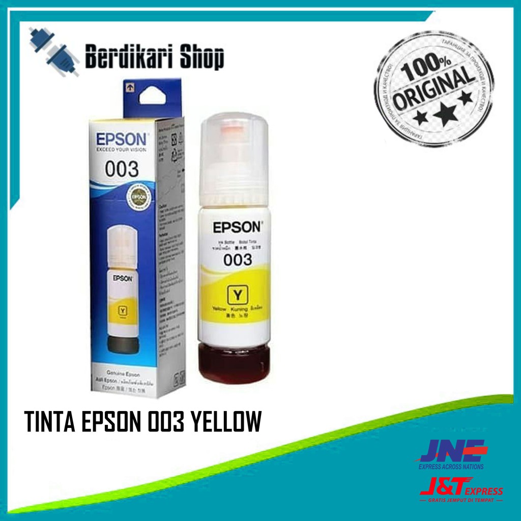 Jual TINTA EPSON 003 YELLOW ORIGINAL | Shopee Indonesia