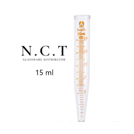 Jual Bomex Glass Centrifuge Tube with Scale and Rim / Tabung Sentrifus Kaca dengan Skala 15 ml ...