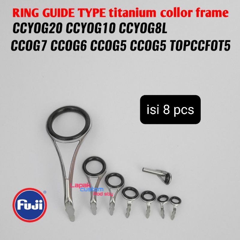 Jual Ring Guide UL fuji TITANIUM COLLOR FRAME | Shopee Indonesia