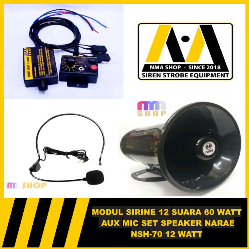 Jual modul 12 suara aux mic 60 watt speaker narae 12 watt | Shopee ...