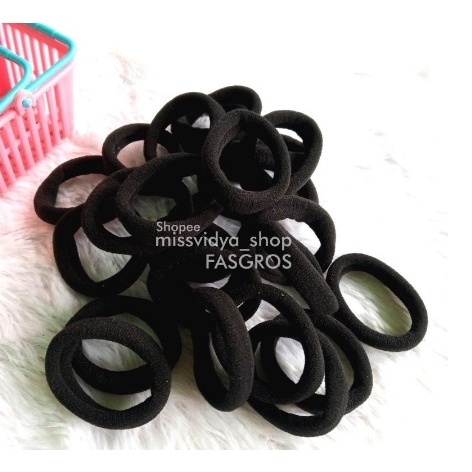 Jual Ikat Rambut Hitam Ring 5cm | Shopee Indonesia
