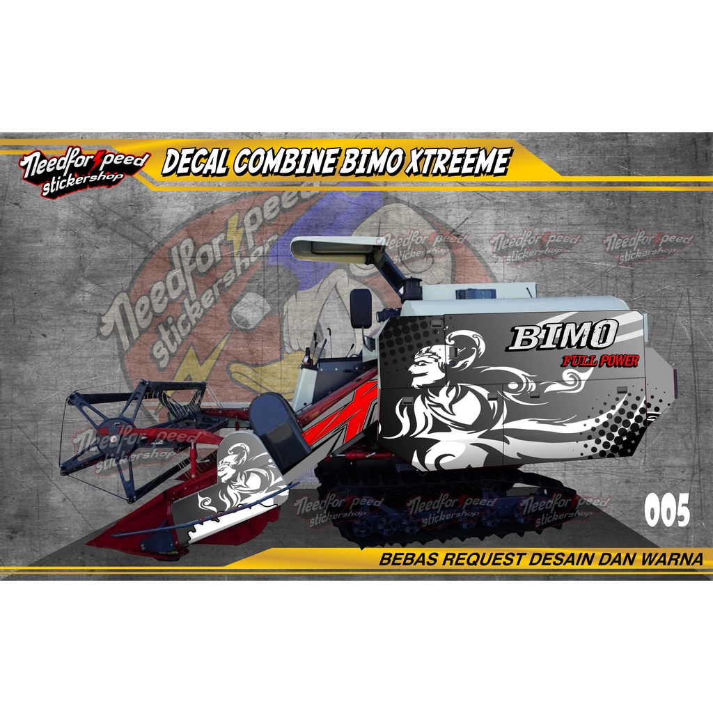 Jual STICKER DECAL BIMO XTREEME BIMO 102 PLUS PEMANEN PADI | Shopee ...