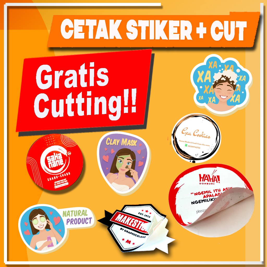 Jual Cetak Sticker A3+ Bahan Cromo Vinyl Transparan | Shopee Indonesia