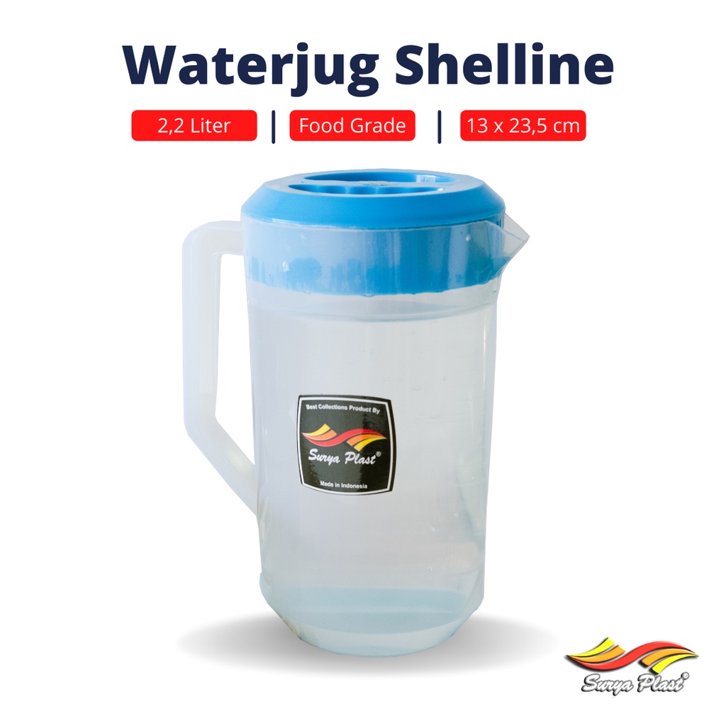 Jual Waterjug Shelline Surya Plast | Teko Air Minum Liter | Morong ...