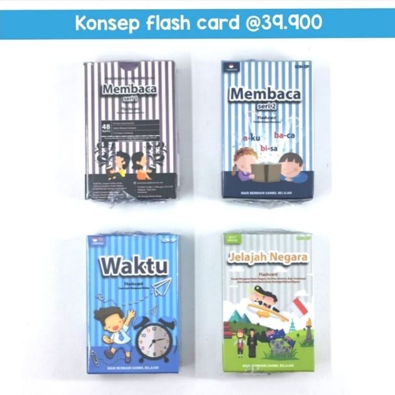 Jual konsep flash card membaca / waktu / jelajah negara | Shopee Indonesia