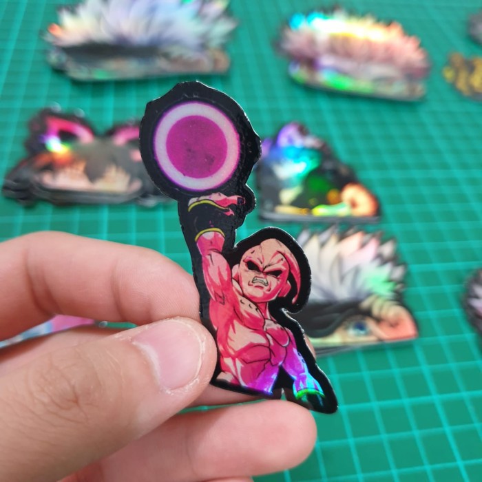 Jual Sticker Hologram Anime - PSH136 - Dragon Ball - Buu (Majin Buu ...