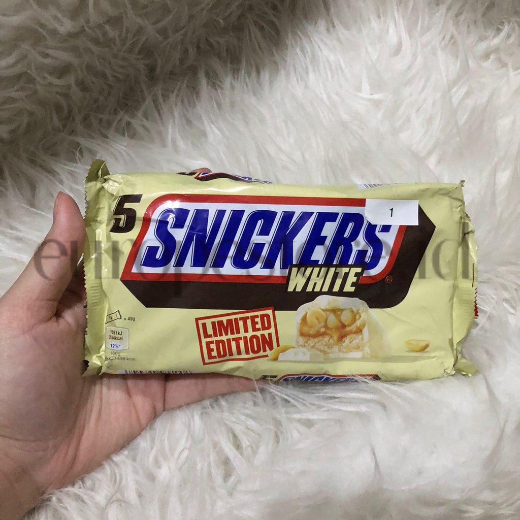 Jual READY STOCK Snickers White 245g | Shopee Indonesia