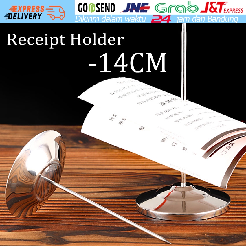 Jual 14CM Tusukan Bill/Memo/Bon/Nota Stainless Untuk Restoran Cafe ...