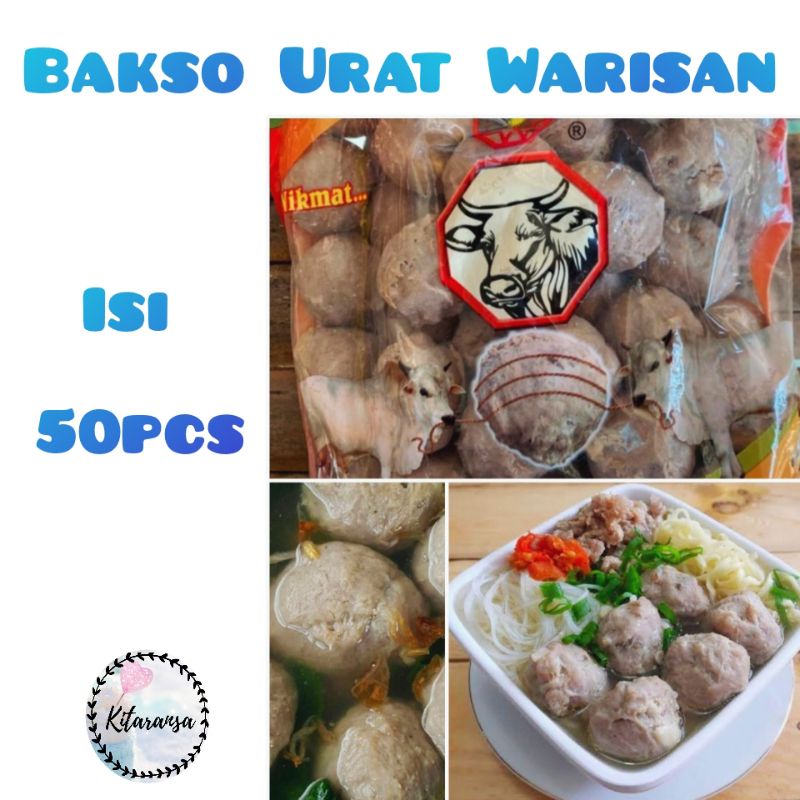 Jual Bakso Urat Sapi Warisan isi 50pcs/Bakso/Bakso Sapi Warisan/Bakso ...