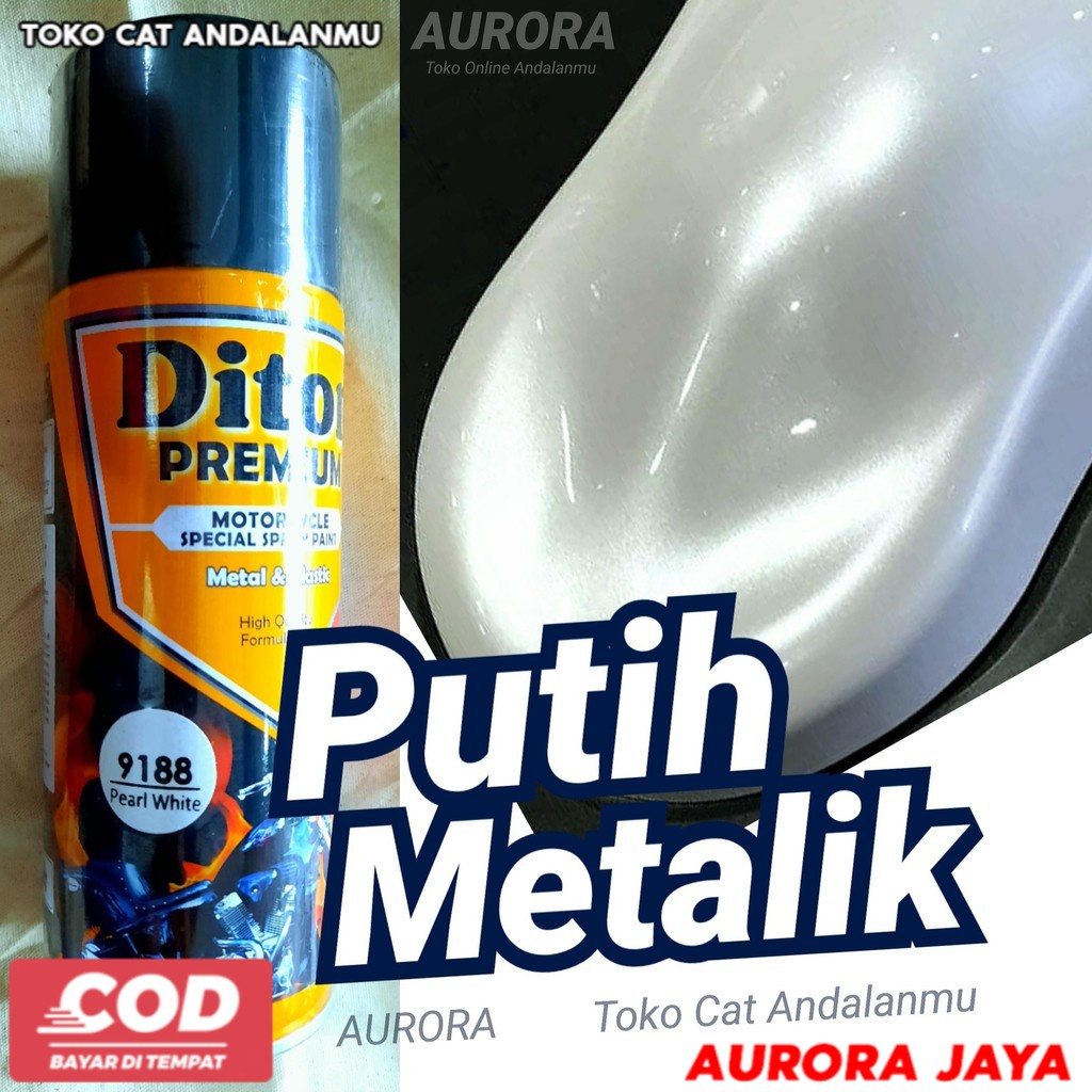 Jual Diton Premium Pearl White 9188 Putih Mutiara Metallic Metalik ...