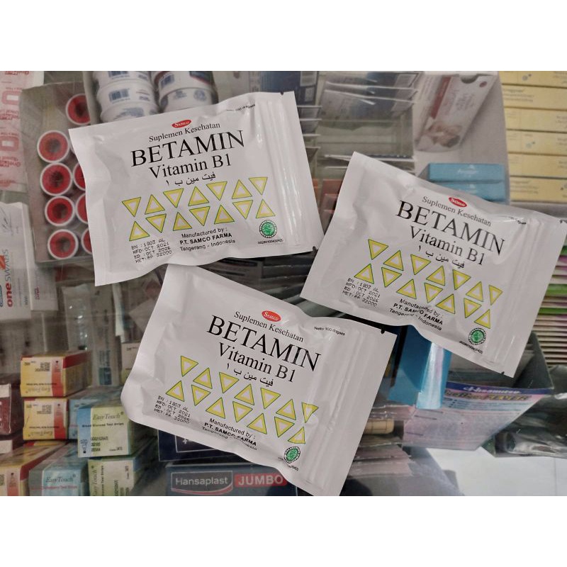 Jual BETAMIN - VITAMIN B1 ISI 100 TABLET - ED 08/2027 | Shopee Indonesia