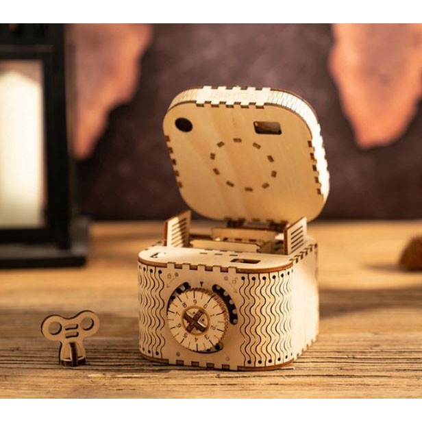 Jual MAINAN ANAK PUZZLE RAKIT MECHANICAL GEAR KAYU 3D MODEL TREASURE ...