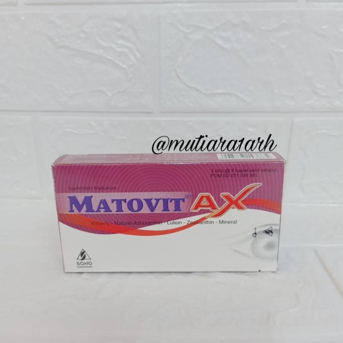 Jual MATOVIT AX 1 BOX 18 TAB | Shopee Indonesia