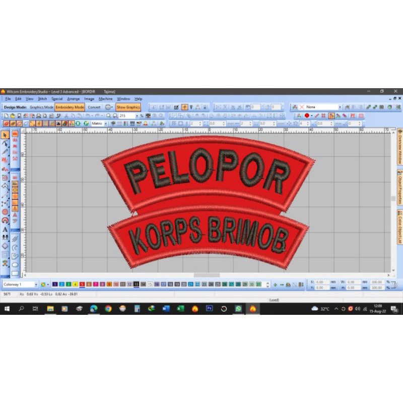 Jual BADGE PELOPOR & KORPS BRIMOB FULL BORDIR | Shopee Indonesia