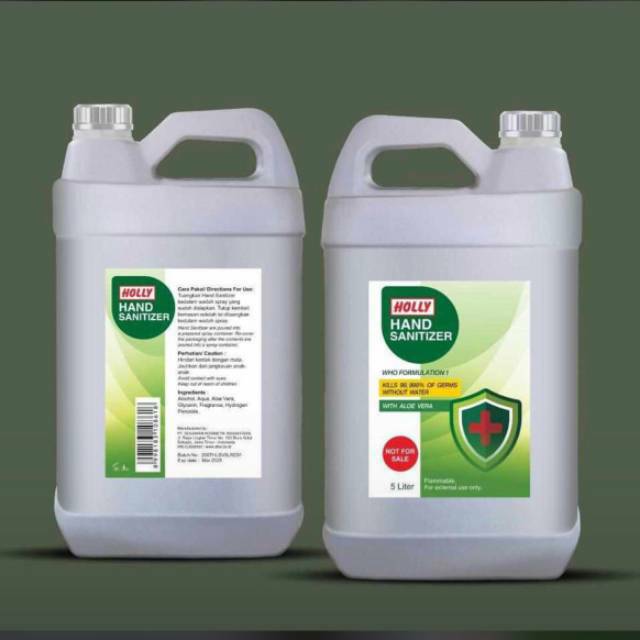 Jual Holly Hand Sanitizer 5 liter Hand Rub antiseptic | Shopee Indonesia