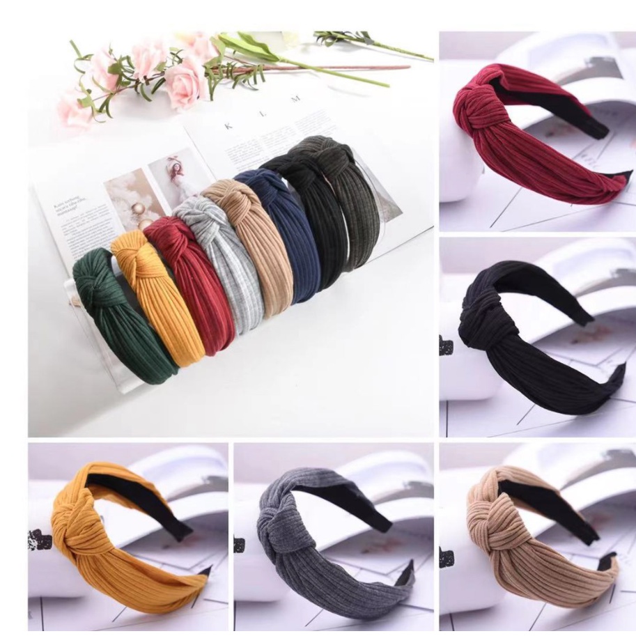Jual Bando Korea Bandana Wanita Murah Bando Polos Bando Simpul ...