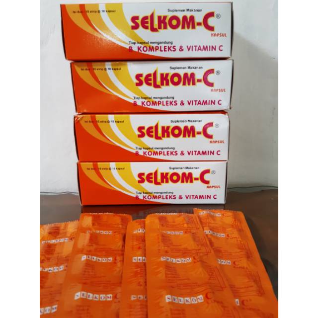 Jual Selkom C/ Vitamin C harga per strip/ 10 tablet | Shopee Indonesia