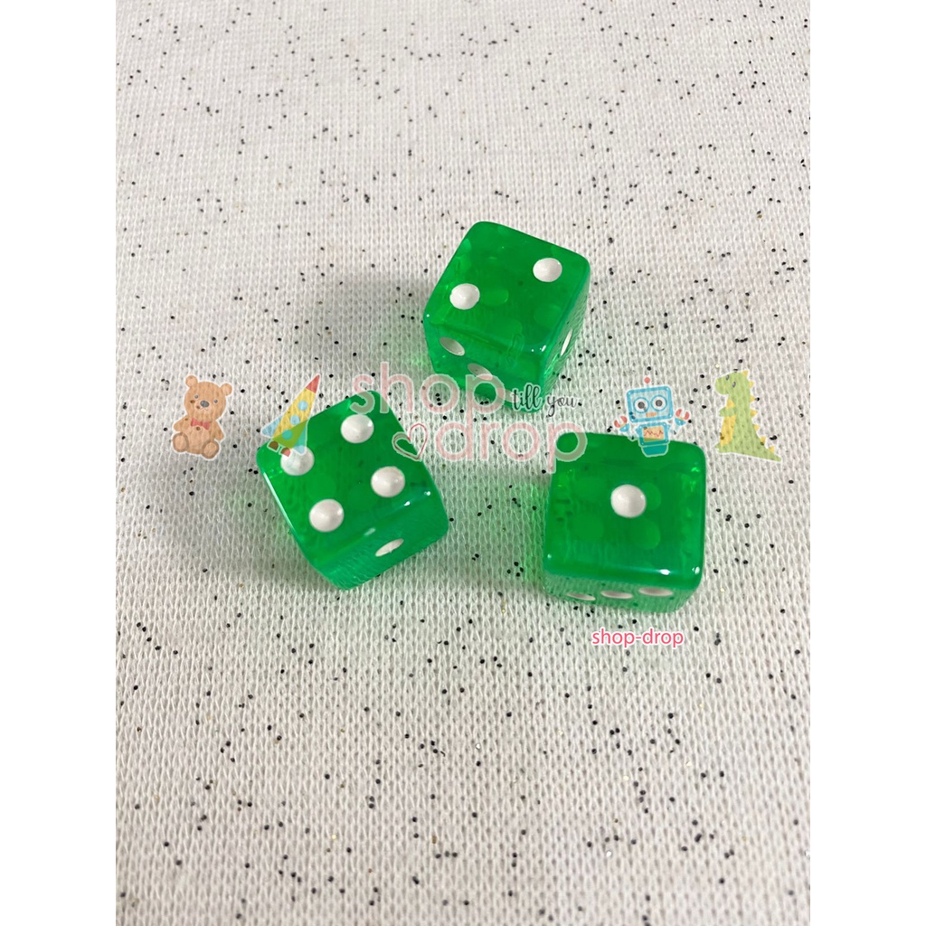 Jual Dadu Transparan - Mainan Dadu Anak - Dadu Bening Clear Dice - Dadu ...