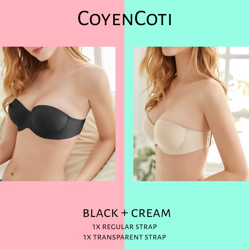 Jual CoyenCoti Strapless Bra Push Up Tanpa Tali Anti Slip E1005 | Shopee Indonesia