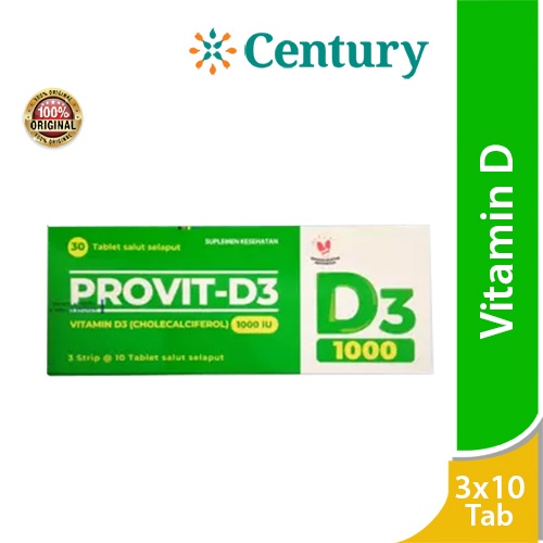 Jual Provit D3 1000 IU 30 Tablet/Vitamin D/Suplemen Tulang/Daya Tahan Tubuh | Shopee Indonesia