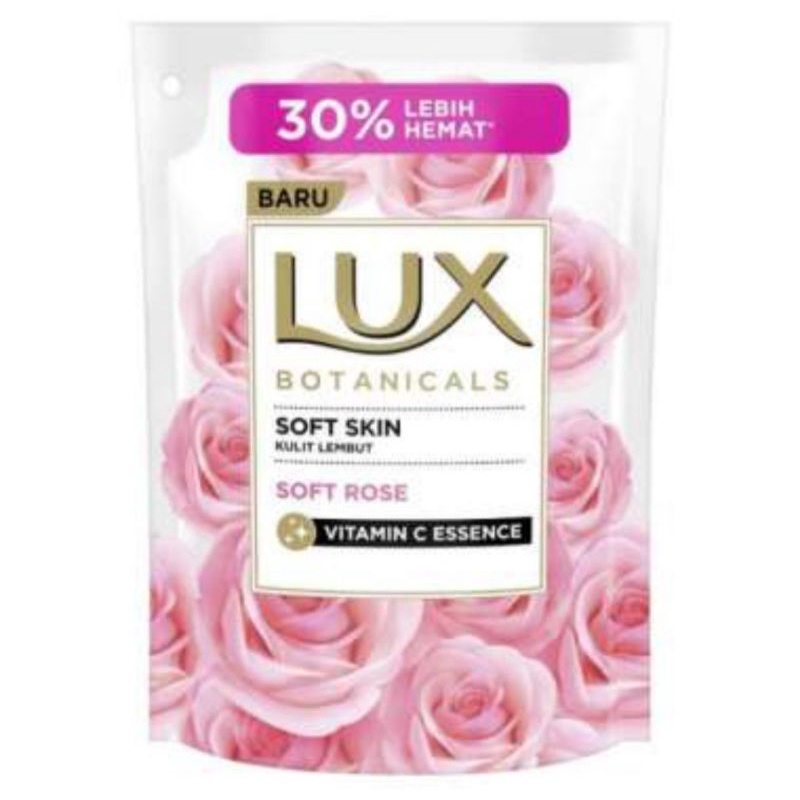 Jual Sabun mandi cair - Lux botanicals soft rose body wash refill 400 ml | Shopee Indonesia