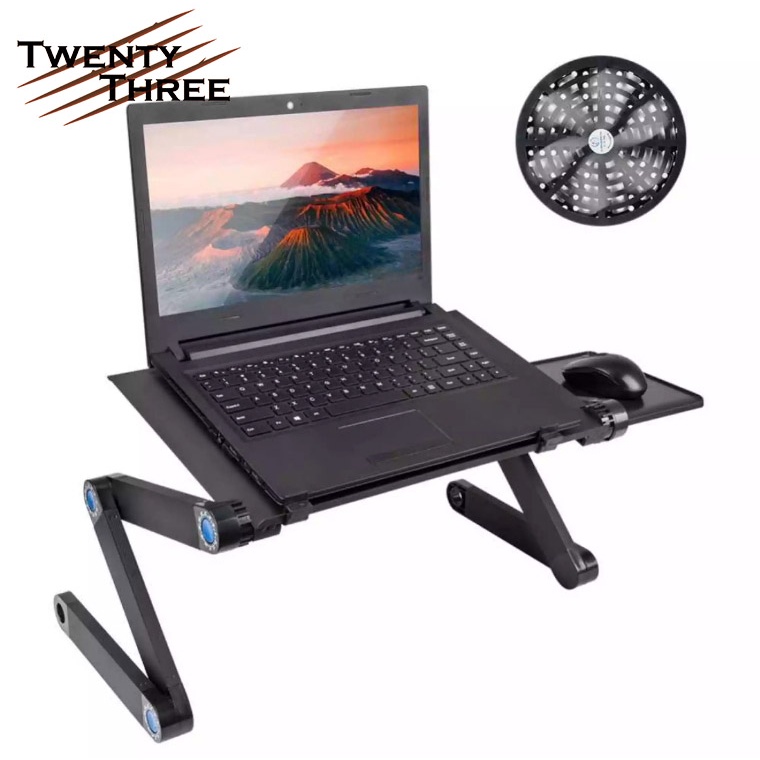 Jual Meja Laptop Lipat Portable Serbaguna Bahan Alumunium Laptop PC ...