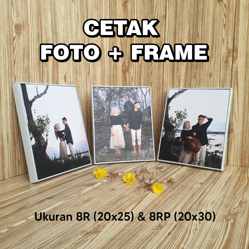 Jual Cetak Photo Blok + Frame Fiber 8R & 8RP Laminasi , Hiasan Pajangan ...