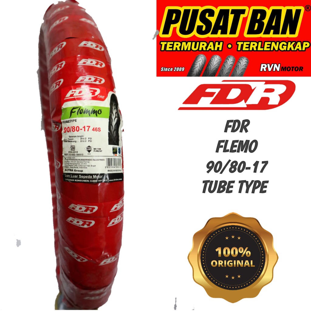 Jual FDR FLEMO 90/80-17 (TUBETYPE) | Shopee Indonesia