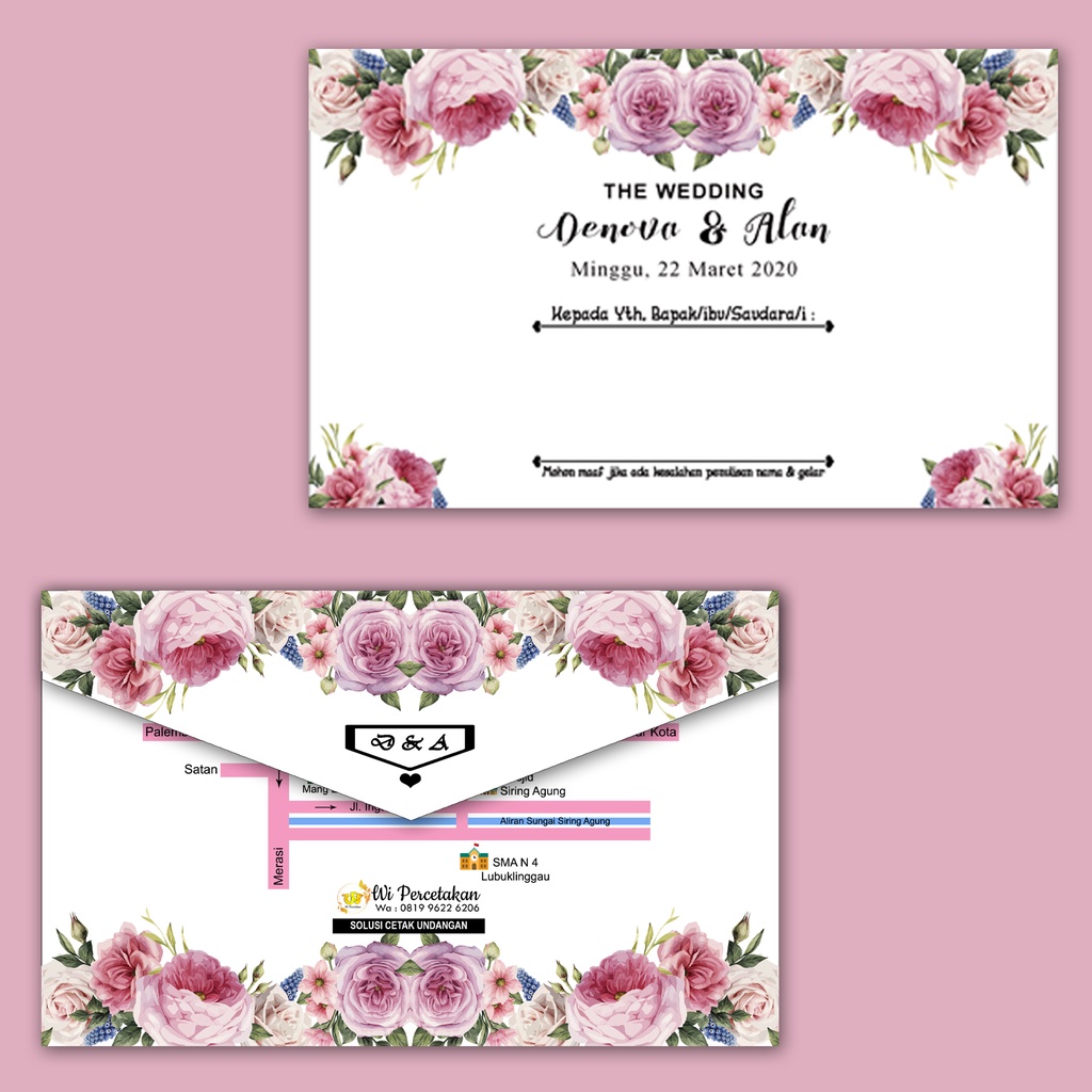 Jual UNDANGAN MODEL AMPLOP MINIMALIS | Shopee Indonesia