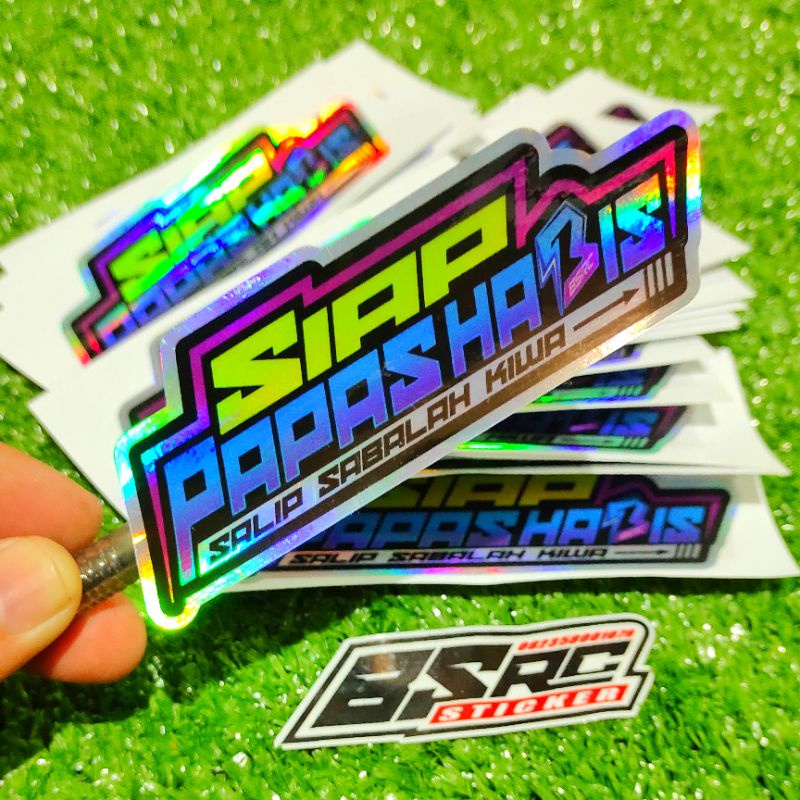 Jual stiker siap papas habis hologram / sticker balap viral | Shopee ...