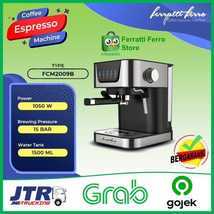 Jual Mesin Pembuat Kopi Espresso Maker Ferrati Ferro Fcm2009B Fcm 2009B ...