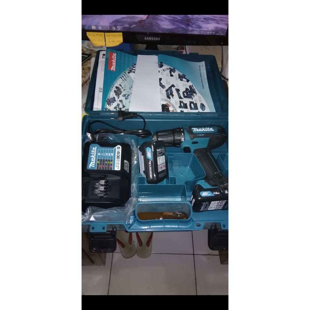 Jual Mesin BOR Baterai CASH MAKITA / CORDLESS DF 333 DWYE 10 MM 12 V ...