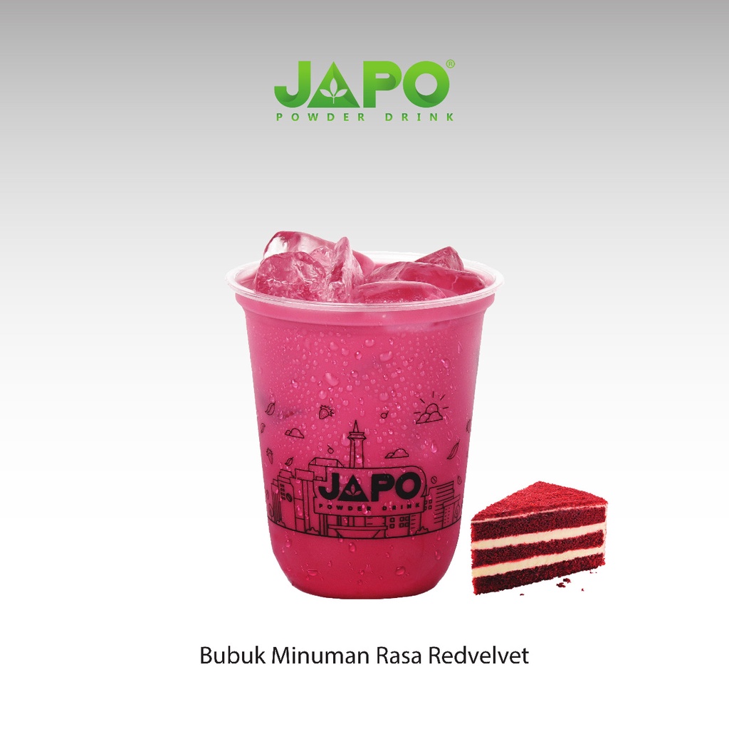 Jual JAPO Bubuk Minuman Redvelvet 500 gr | Shopee Indonesia