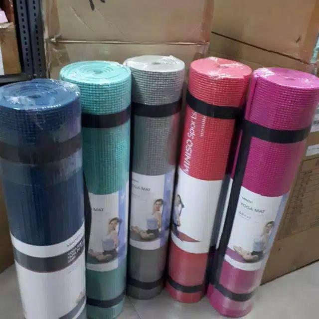 Jual Miniso| Yogamate sport-matras yoga 3mm | Shopee Indonesia