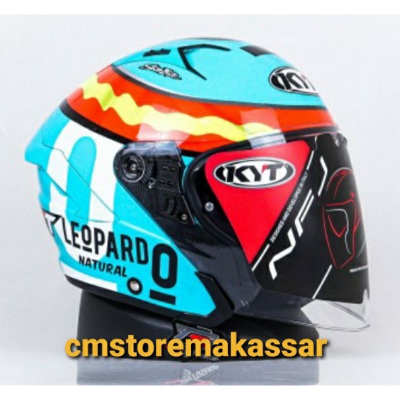 Jual Helm KYT NFJ Half Face Solid Dan Motif SNI DOT Double Visor ...