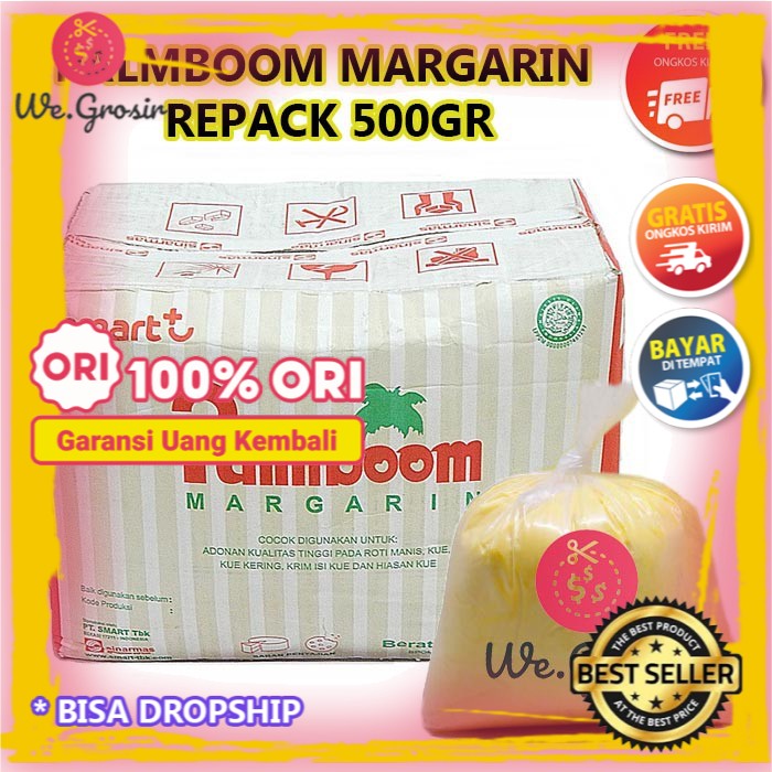 Jual Margarin Mentega Tawar Palmboom Margarine 500g - 1/2 Kiloan Repack ...