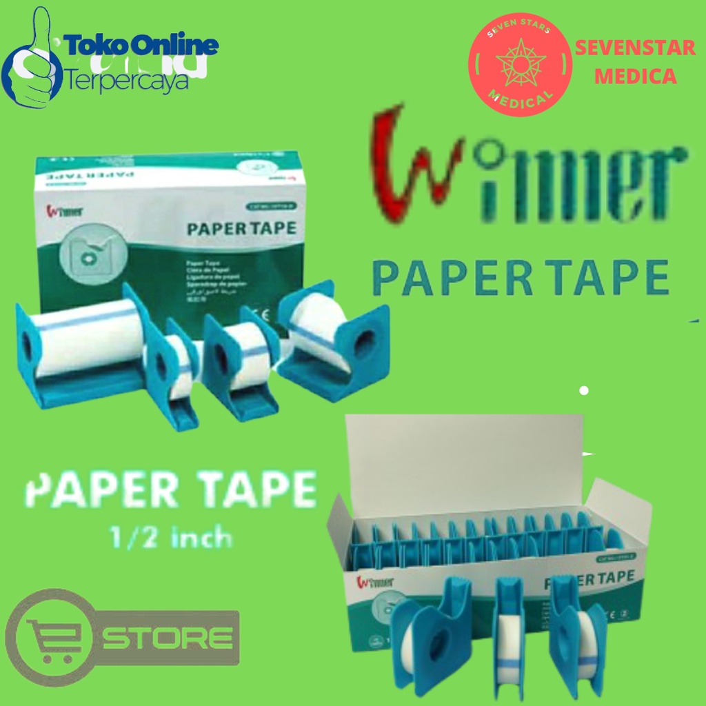 Jual Plaster Paper Tape Winner 1/2 Inc / Surgical Tape / Seperti ...