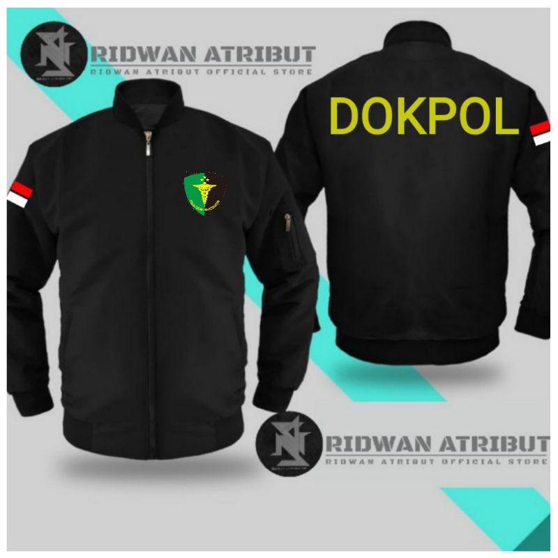 Jual Jaket bomber dokpol/jaket bordir dokpol | Shopee Indonesia