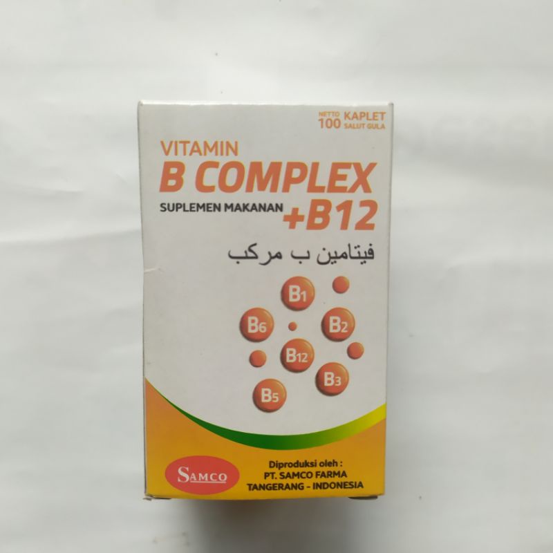 Jual Vitamin B Complex + B12 ( SAMCO ) botol 100's | Shopee Indonesia