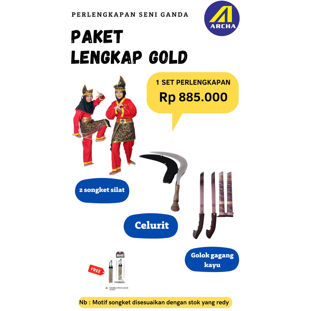 Jual Seni silat ganda pencak silat paket gold | Shopee Indonesia