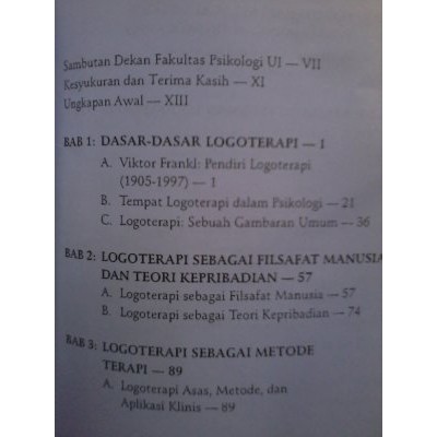 Jual LOGOTERAPI PSIKOLOGI UNTUK MENEMUKAN MAKNA HIDUP DAN MERAIH HIDUP BERMAKNA PENULIS H D ...