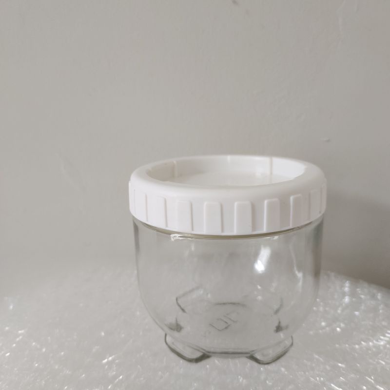 Jual TOPLES KACA - Glass Storage Jar Penyimpanan makanan bulat 450ml ...