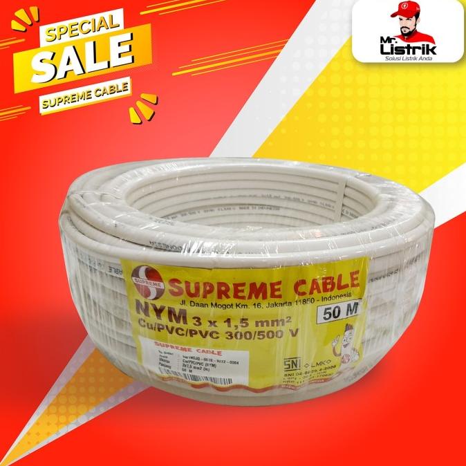Jual Kabel SUPREME NYM 3x1.5 mm2 50 meter | Shopee Indonesia