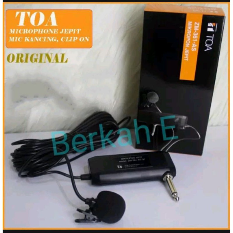 Jual Mic Imam Mic jepit ToA ZM-361-AS Mic clip On Toa Original | Shopee ...