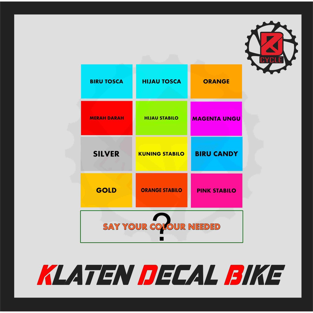 Jual decal frame polygon xtrada 5 2017 stiker sepeda klaten decal bike ...