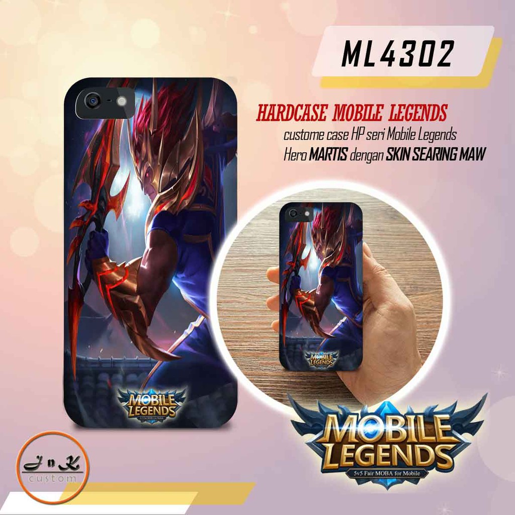 Jual CUSTOM CASE MOBILE LEGENDS - HERO MARTIS, SKIN SEARING MAW ...