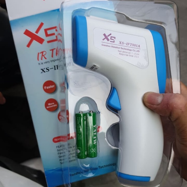 Jual THERMOGUN XS TERMOMETER INFRARED (+BATERAI) | Shopee Indonesia
